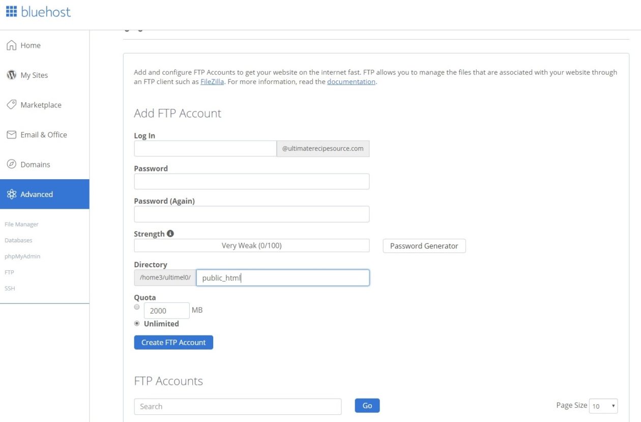 bluehost-screenshot-ftp-account-create-tutorial - Website Tips and Tutorials